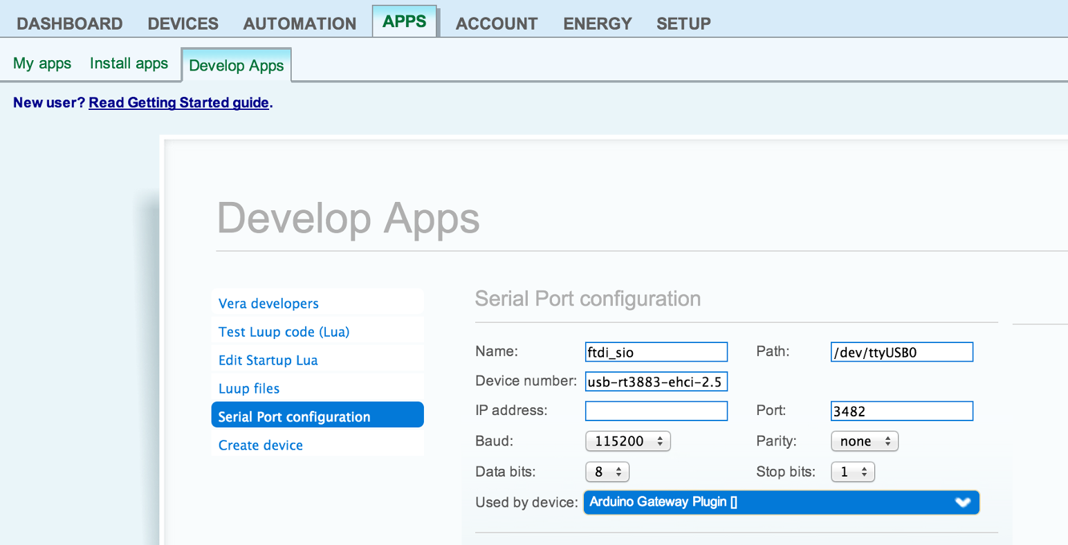 Vera Controller | MySensors - Create your own Connected Home Experience